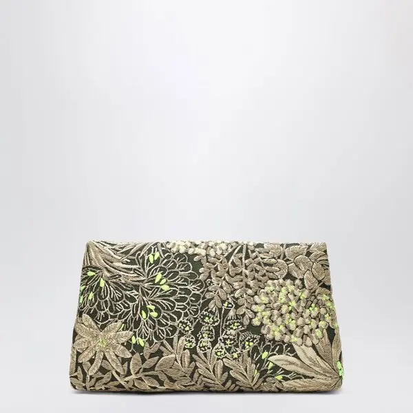Dries Van Noten Jacquard Fabric Bag With Floral Pattern