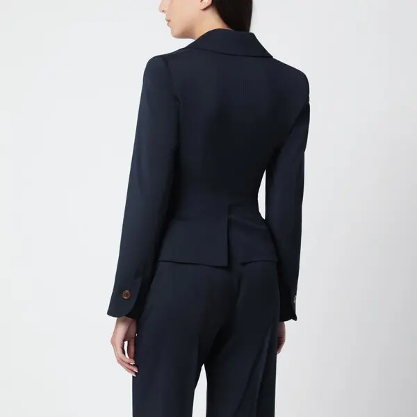 VIVIENNE WESTWOOD Navy Drunken Wool Jacket