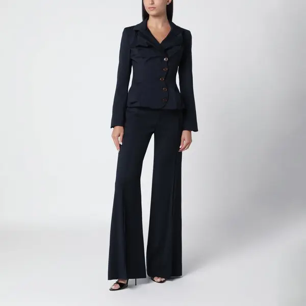 VIVIENNE WESTWOOD Navy Drunken Wool Jacket