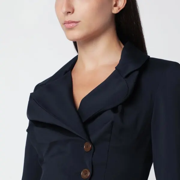 VIVIENNE WESTWOOD Navy Drunken Wool Jacket