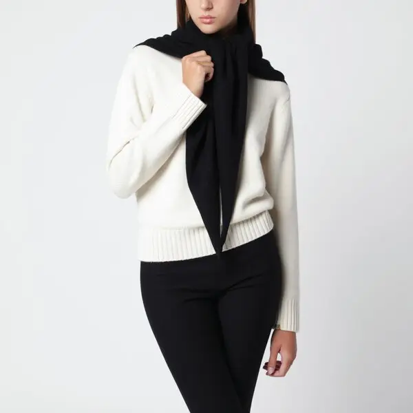 Extreme Cashmere Triangular Cashmere Scarf - Black
