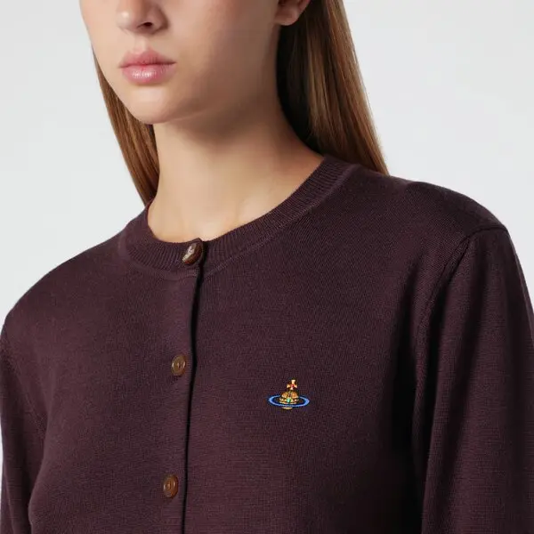 VIVIENNE WESTWOOD Dark Orb Logo Cardigan