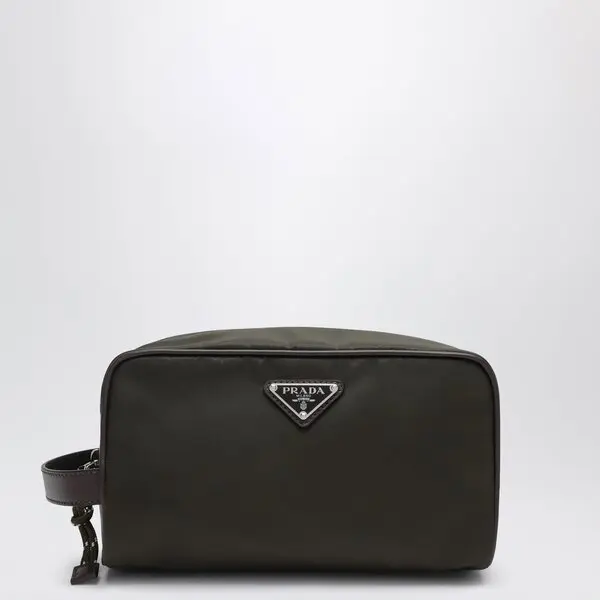 Prada Camouflage Fabric Beauty Case - Green