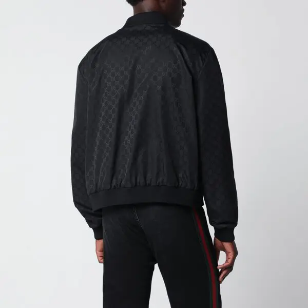 Gucci Reversible Zip-up Jacket In Lightweight Silk Faille