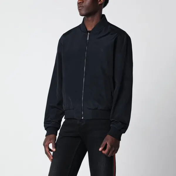 Gucci Reversible Zip-up Jacket In Lightweight Silk Faille