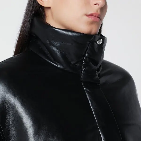 ANINE BING Cyrus Recycled Leather Jacket - Black