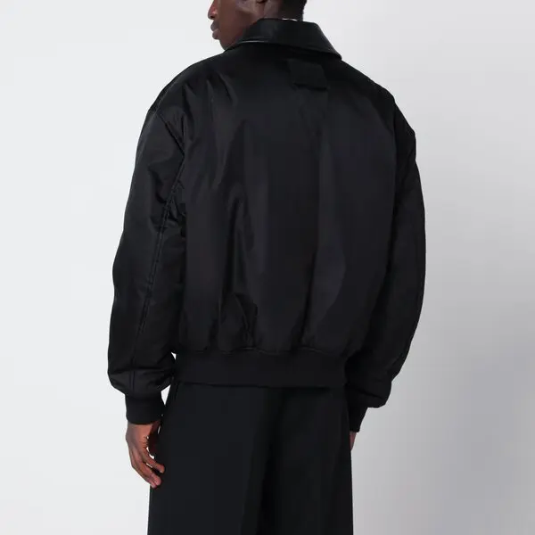 Balenciaga Zip-up Bomber Jacket In Cotton Blend