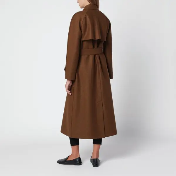 Harris Wharf London Biscuit Belted Wool Coat