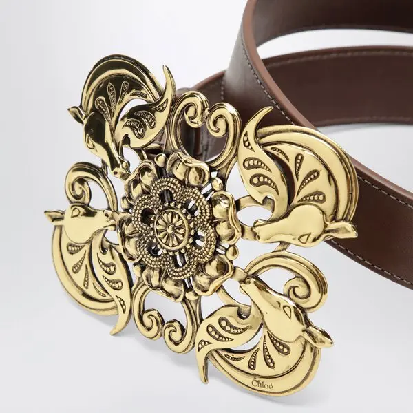 Chloé Wild Medallion Belt - Brown