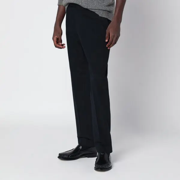 PT TORINO Navy Rebel Trousers In Cotton Blend