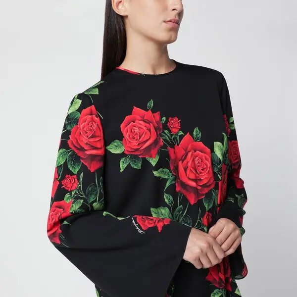 Dolce & Gabbana Silk Blouse With Floral Print