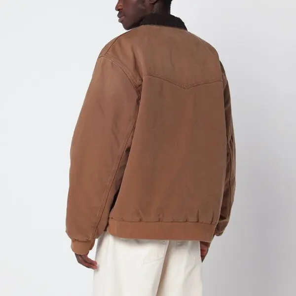 Carhartt Work In Progress Og Santa Fe Cotton Jacket - Brown