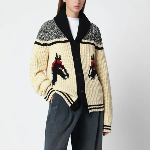 Guest In Residence Rodeo Cardigan In Wool And Cashmere - Multicolor