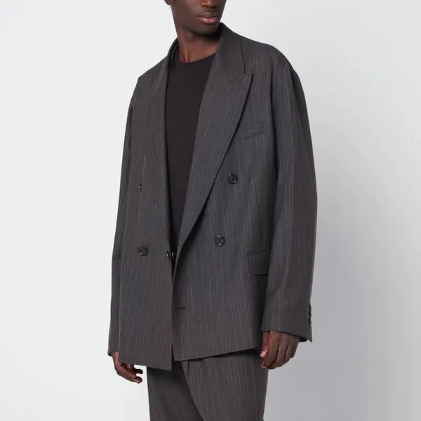 Our Legacy Halt Striped Wool And Cotton Blazer