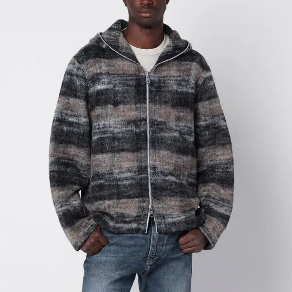 Our Legacy Wool Blend Checked Hoodie