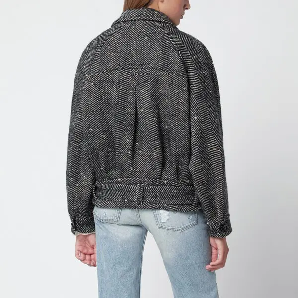 Isabel Marant Étoile Wool Jacket With Herringbone Pattern