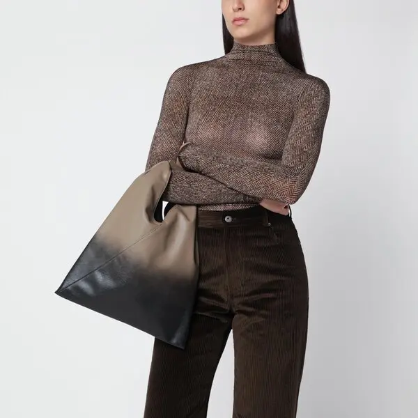 MAISON MARGIELA Small Brown Japanese Bag With Gradient Effect