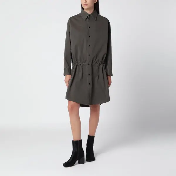 MAISON MARGIELA Denim Shirt Dress - Grey