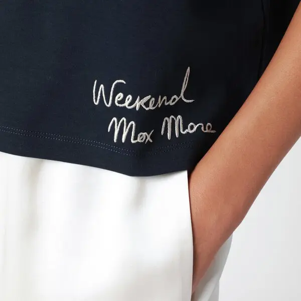 Max Mara Boxy Cotton T-shirt With Print