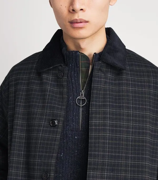 Barbour Wool-blend Essentials Fleck Quarter-zip Sweater