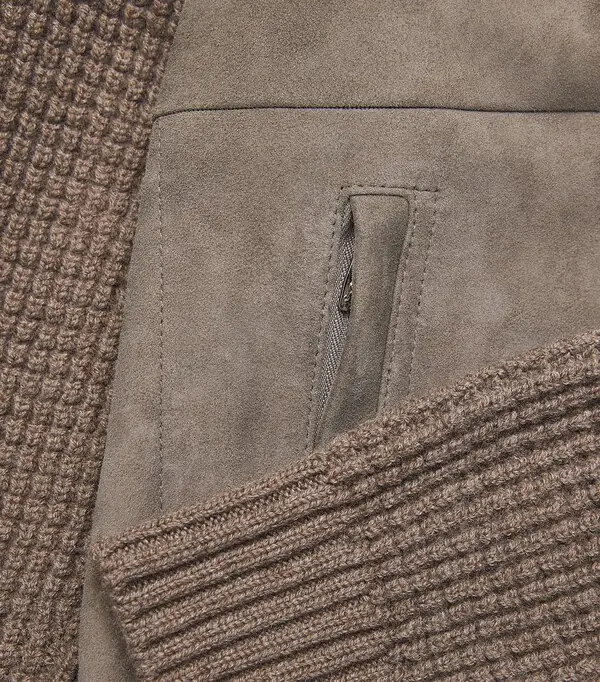 Corneliani Wool-suede Hybrid Jacket