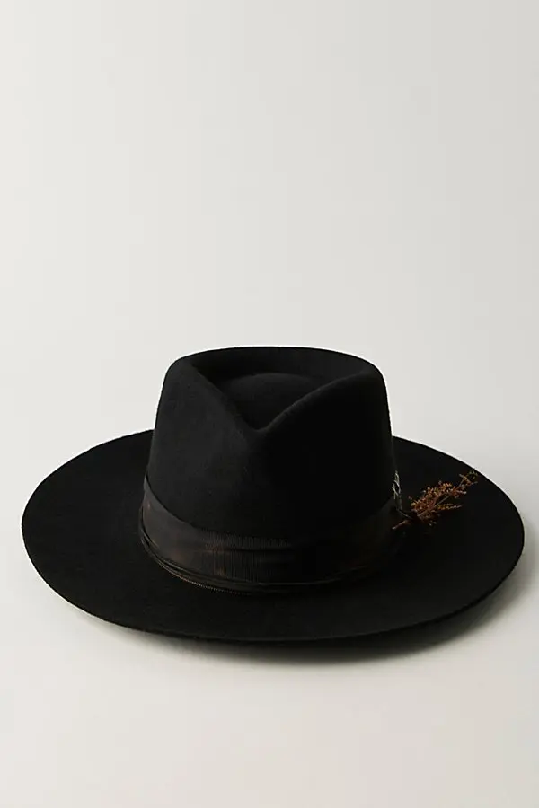 Free People Clarke Brim Hat At - Black