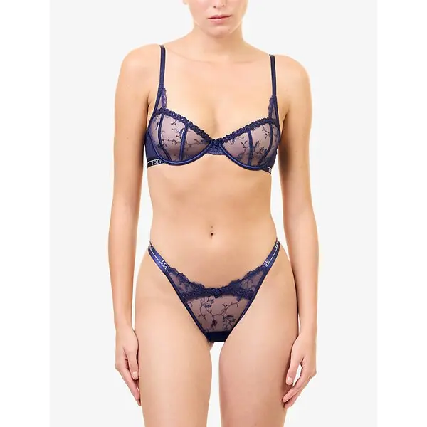 Lounge Reveal Logo Lace Balcony Bra
