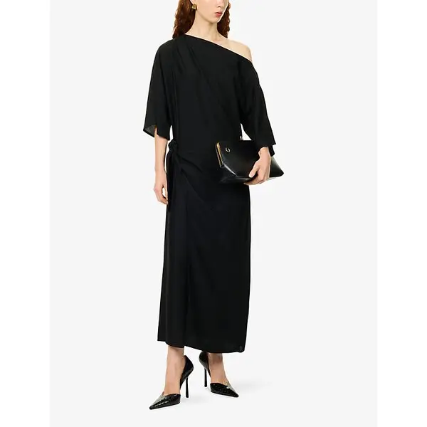 Camilla And Marc Elsen Off-shoulder Woven Midi Dress
