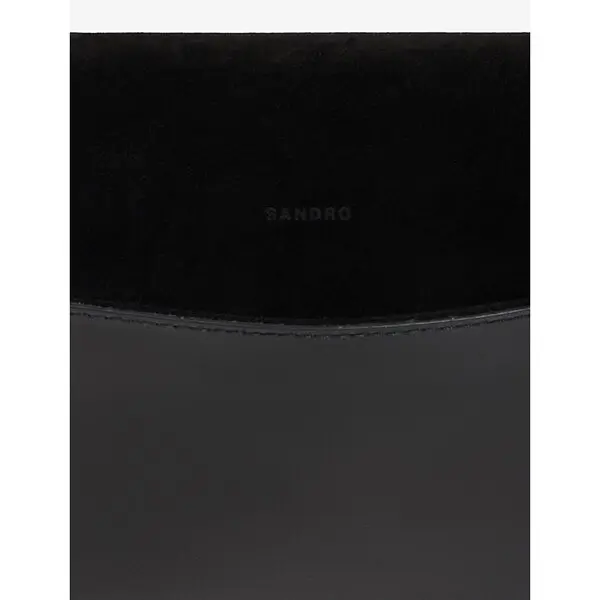 Sandro Logo Small Leather Shoulder Bag