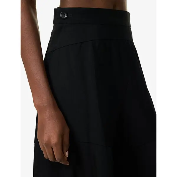 Junya Watanabe Wide-leg Ankle-crop Wool Trousers