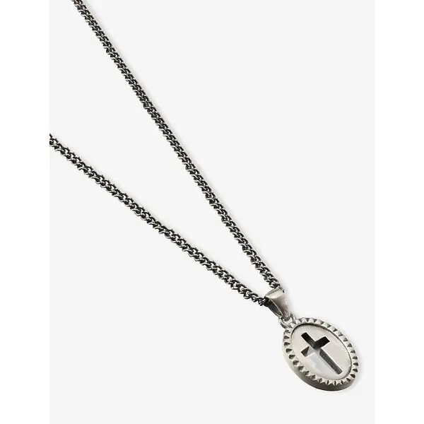 SERGE DENIMES Christ 925 Sterling Pendant Necklace