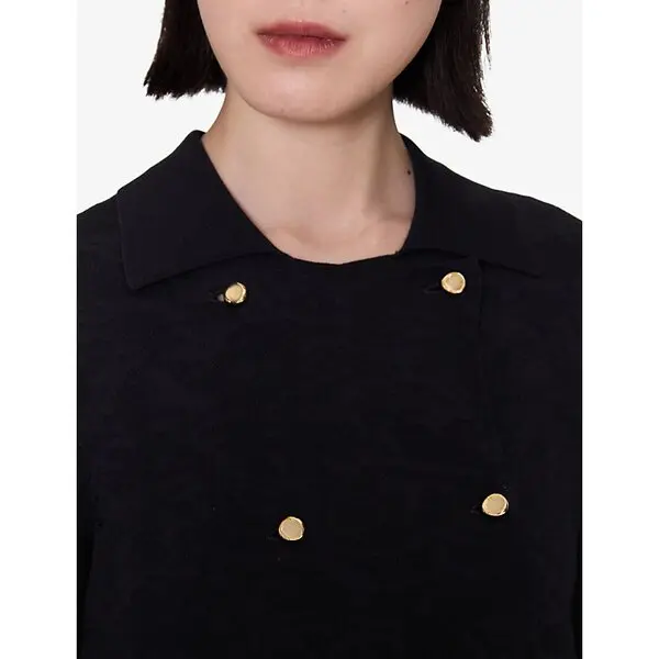 JOSEPH Pilar Jacquard Milano Woven Jacket - Black