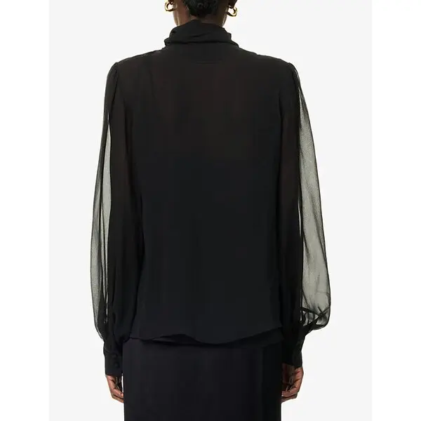 Valentino Garavani Neck-scarf Sheer Silk Top