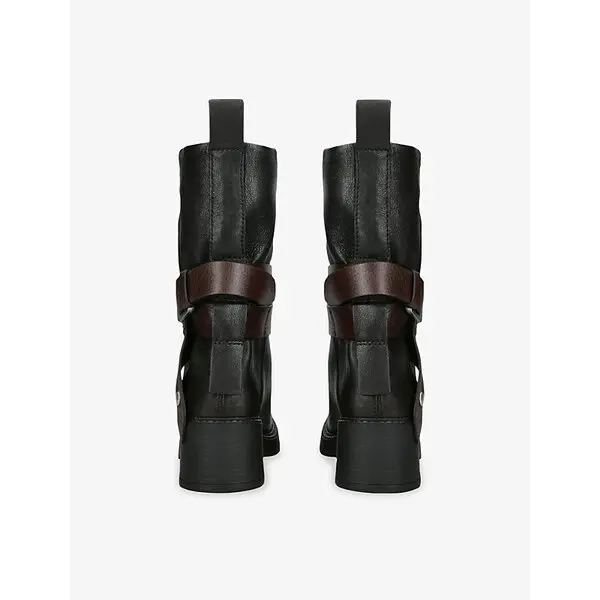 MIISTA Janina Leather Heeled Ankle Boots