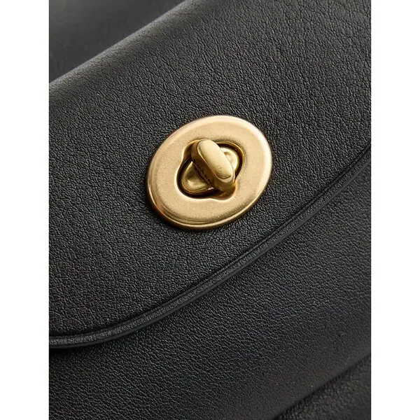 COACH Turnlock Haversack 27 Leather Shoulder Bag