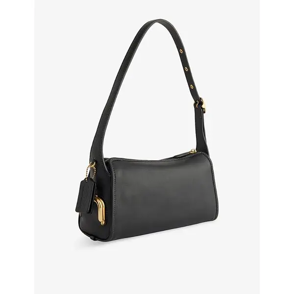 COACH Turnlock Haversack 27 Leather Shoulder Bag
