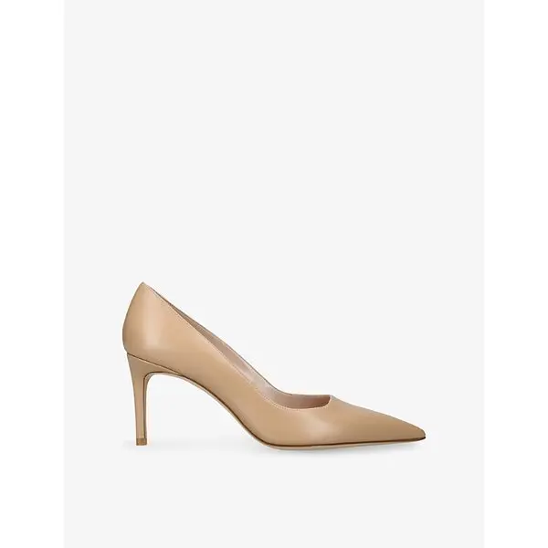 STUART WEITZMAN Power 75 Heeled Leather Courts