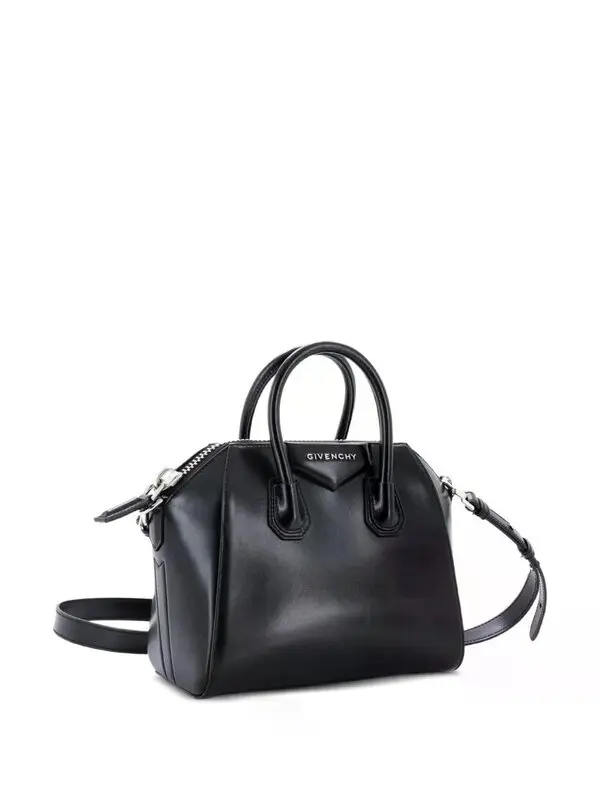 Givenchy Antigona Bag Glazed Leather Mini Satchel - Black
