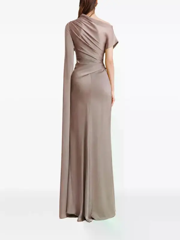 GEMY MAALOUF Asymmetrical-neckline Draped Dress