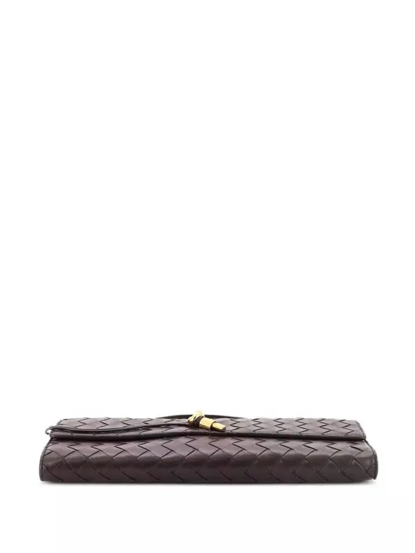 Bottega Veneta Andiamo Top Handle Intrecciato Nappa Long Clutch Bag