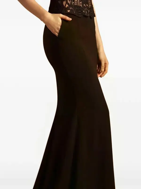 GEMY MAALOUF Fitted Crepe Skirt