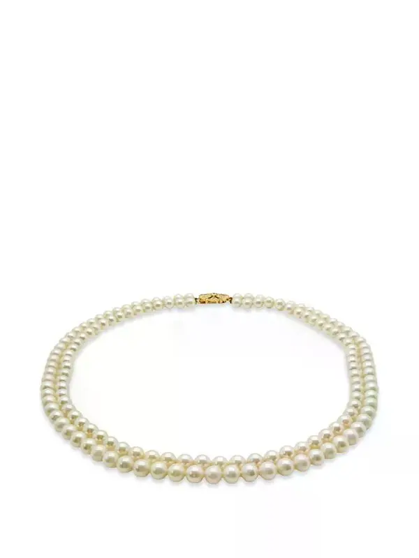 JENNIFER GIBSON JEWELLERY 1990s Double-strand Necklace - Neutrals