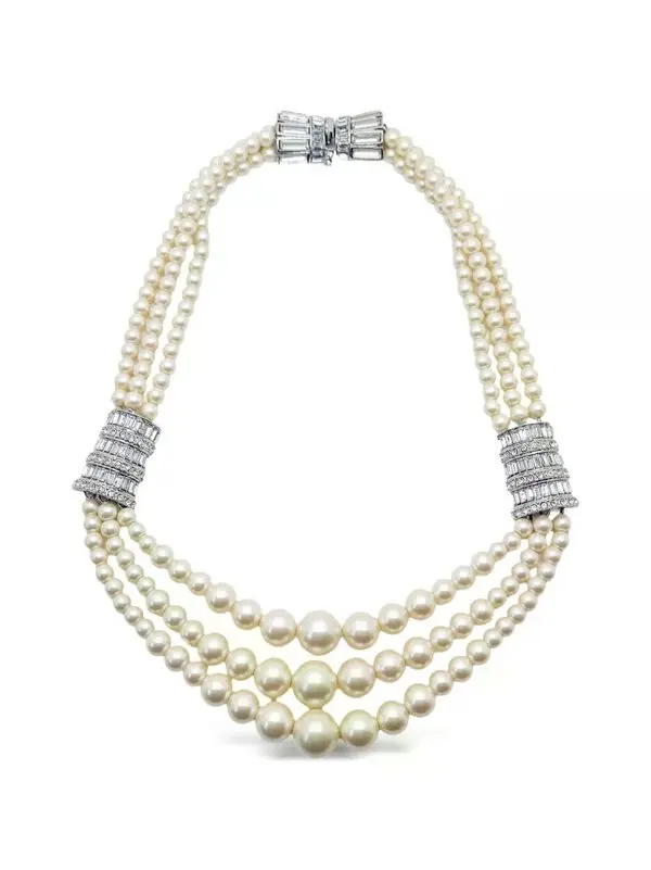 JENNIFER GIBSON JEWELLERY 1990s Layered Necklace - Neutrals