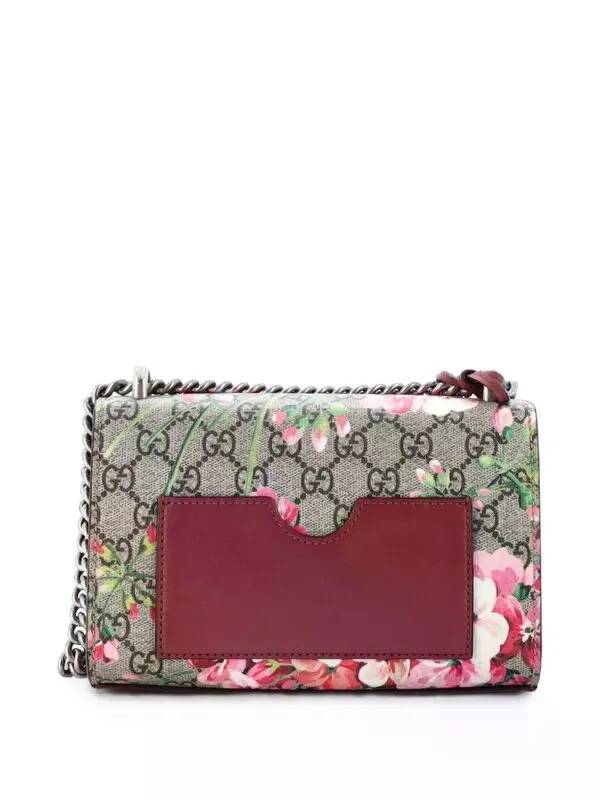 Gucci Padlock Blooms Print Gg Coated Canvas Small Shoulder Bag