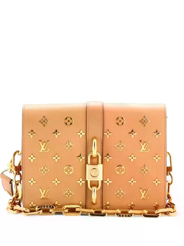 LOUIS VUITTON Rendez-vous Monogram Metal Calfskin Shoulder Bag - Neutrals
