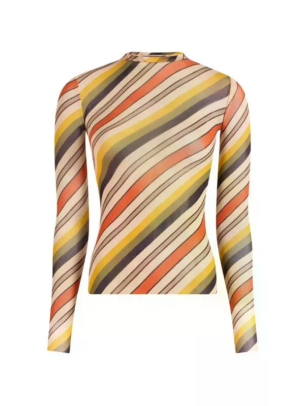 JEAN PAUL GAULTIER The Retro Stripe Top - Neutrals
