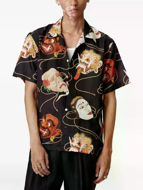 ENDLESS JOY Topeng Graphic-print Shirt