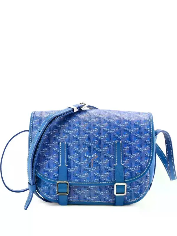 Goyard Belvedere Messenger Bag Coated Canvas Pm Crossbody Bag - Blue