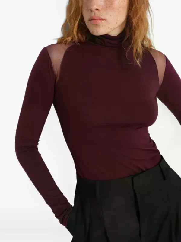 MARCELLA Maria Mesh-panel Top
