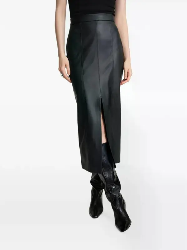 MARCELLA Nerida Slit-detail Midi Skirt